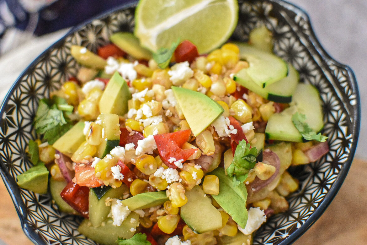 Roasted Corn Tiger Salad | Balanced Taste